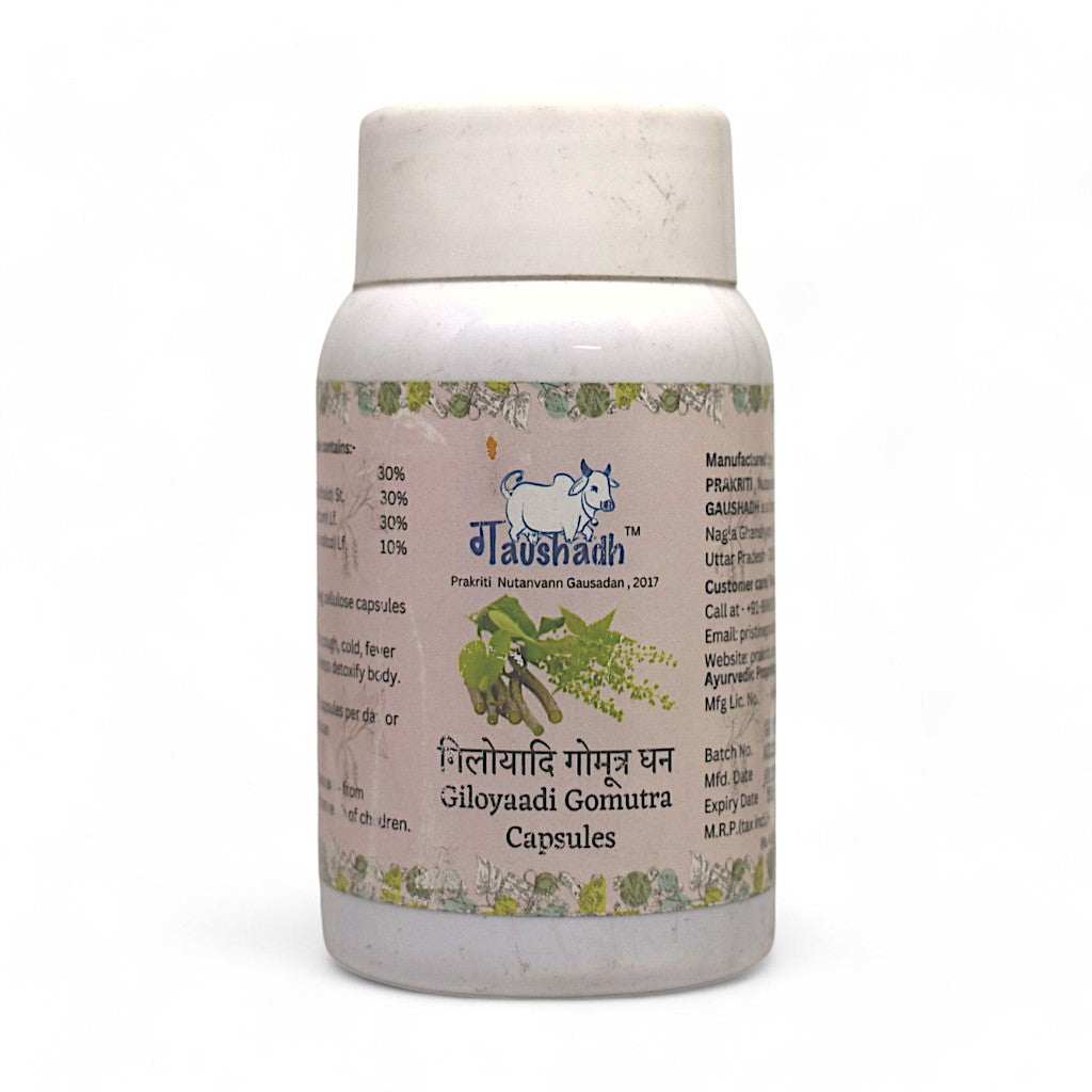 Prakriti Giloyadi Gomutra Capsules - 90 capsules – Gaurashtra.com